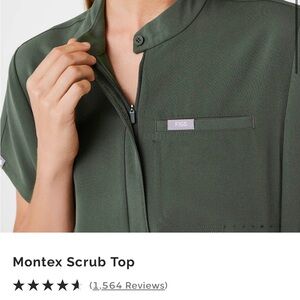 Figs | Tops | Figs Montex Classic Mock Neck Scrub Top Moss Size Xsmall ...